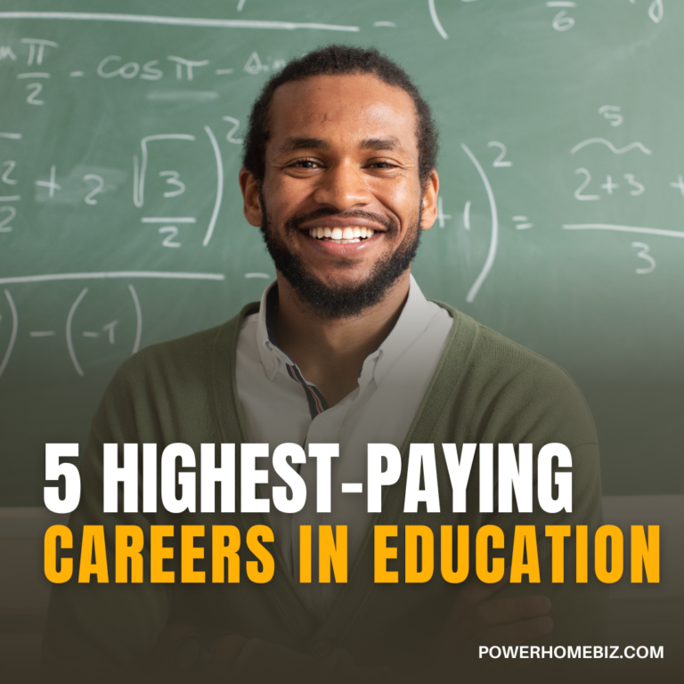 Five Highest-Paying Careers in Education - PowerHomeBiz